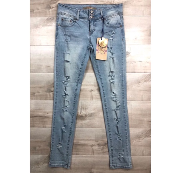 Highway Jeans | Jeans | Highway Jeans Denim Skinny Jean Distressed ...